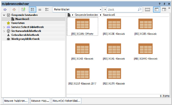 Lijsten en rekenbladinstellingen aanpassen: Uw eigen rekenbladen definiëren